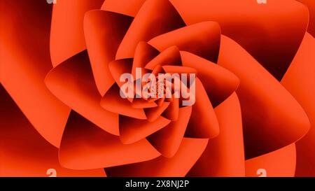 Abstract spinning digital floral shapes, fractal background. Design ...