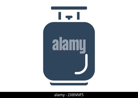 Gas icon. gas cylinders. icon related to utilities. colored outline ...