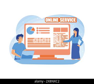 Task distribution concept. Interaction of departments, business ...