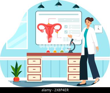 Reproduction Clinic Vector Illustration featuring Assisted Reproductive ...