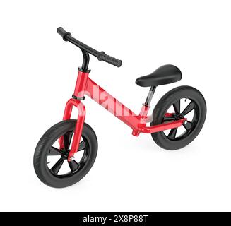 Balance bike on white background, side view Stock Photo - Alamy