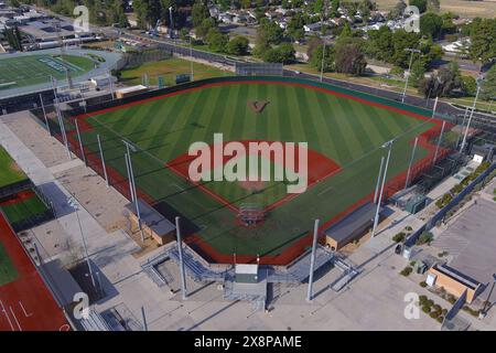 A general overall aerial view of the Monarch softball Field at Los ...