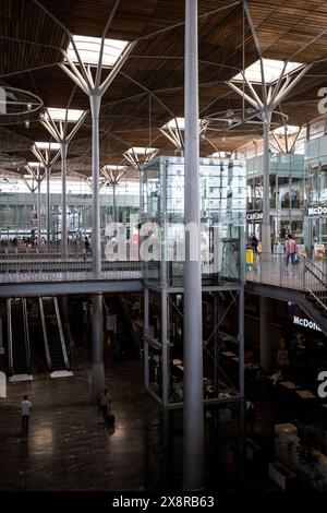 The modern Casa-Port train station in Casablanca, Morocco on October 5 ...