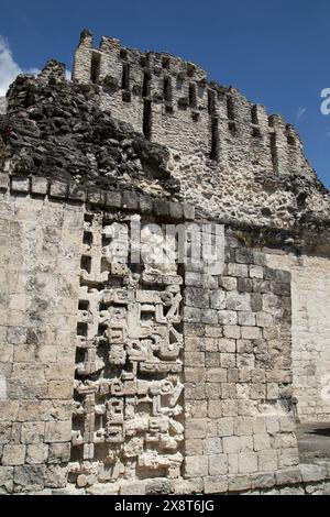 Structure VI, Chicanna Mayan Archaeological Site, Late Classic Period ...