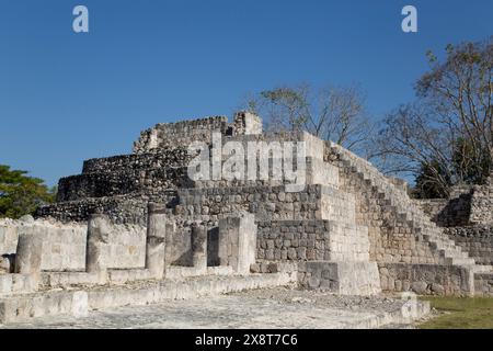 Northeastern Temple, Edzna Mayan Archaeological Site, Campeche, Mexico ...