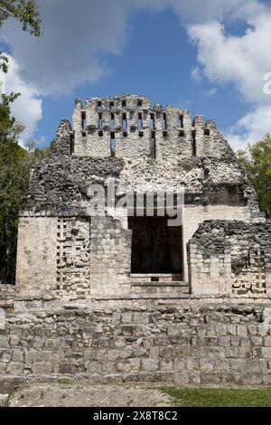 Structure VI, Chicanna Mayan Archaeological Site, Late Classic Period ...