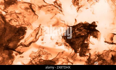Nebula colorful travel through clouds. Motion. Flying inside endless ...