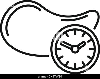 Time Control icon. Monochrome simple Time Management icon for templates ...