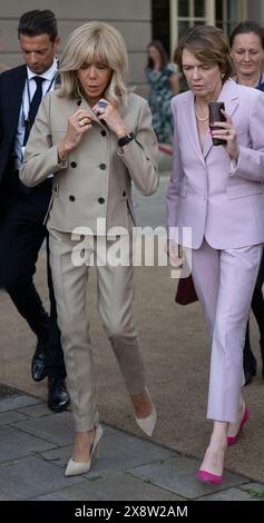 Dresden, Germany. 27th May, 2024. Elke Büdenbender (l-r), wife of the ...