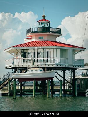 The Choptank River Lighthouse, Cambridge Maryland USA Stock Photo - Alamy