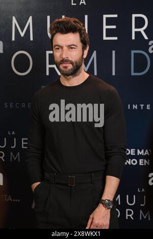 Actor Javier Rey attends the photocall of the movie La Mujer Dormida in ...