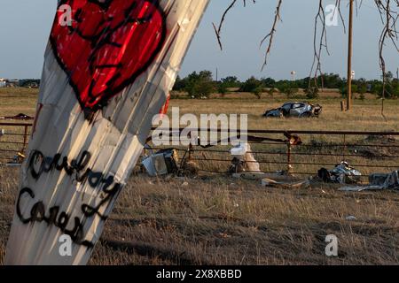 Sanger, Texas, USA. 27th May, 2024. On the night of May 25th, an EF-3 ...