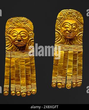 Pre-Columbian gold artifact in the Museo del Oro. Famous Gold Museum ...