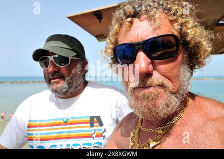 Handsome lifeguards at the beach in Tel-Aviv, Israel Stock Photo - Alamy