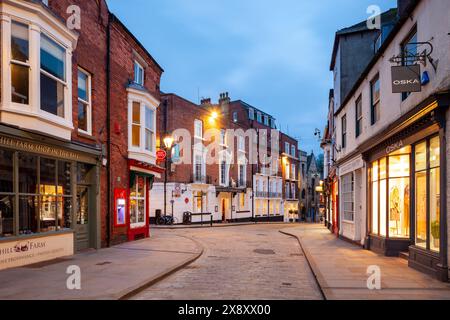 Evening on Bailgate in Lincoln, England Stock Photo - Alamy