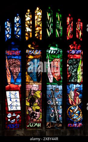 John Piper stained glass window detail Stock Photo - Alamy