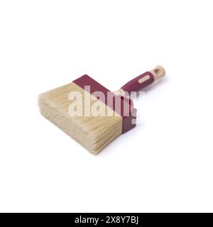 New clean whitewash brush isolated on white background, painting and ...