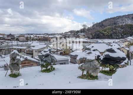 Snowy winter view of Kanazawa, Ishikawa, Japan Stock Photo - Alamy