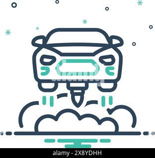 Icon for flying car,hover Stock Vector Image & Art - Alamy