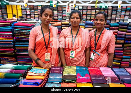 India, Pondichery, textile superstore Pothy's Stock Photo - Alamy