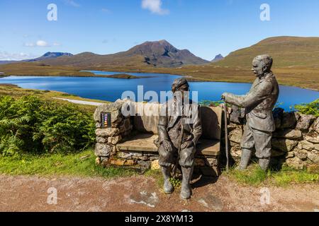 Bronze Statues of Geologists Benjamin Peach & John Horne at Knockan ...