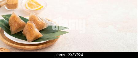 Zongzi, crystal ice rice dumpling for Dragon Boat Festival food with ...