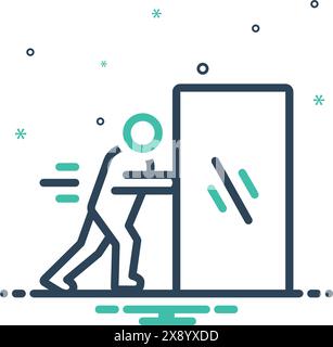 Icon for easily,push Stock Vector Image & Art - Alamy