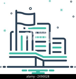 Icon for headquarters,command post Stock Vector Image & Art - Alamy