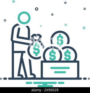 Icon for taxpayer,rater Stock Vector Image & Art - Alamy