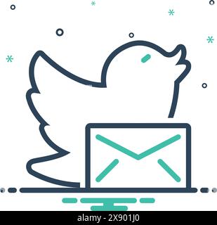 Icon for via,through Stock Vector Image & Art - Alamy