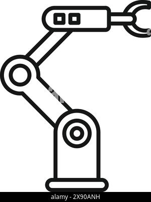 Mechanical articulated robotic hand robot arm automatic machinery factory production line ...