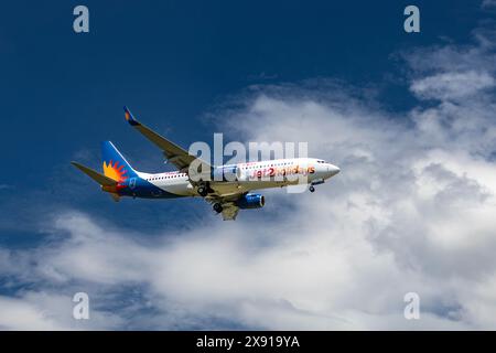 Jet2 Holidays approaching Burgas airport with a Boeing 737 Stock Photo ...