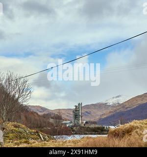 Bonawe quarry looking east from Eilean Duirinnis across An Doirlinn and ...