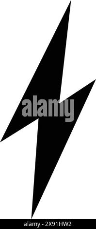 Thunder Power sign, thunder symbol, electric power icon, Energy symbol ...
