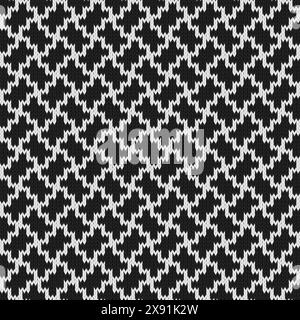 Classic knitted fashion seamless tileable pattern. Realistic knitted ...