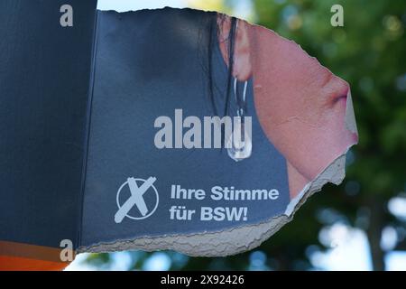 BSW GER, Deutschland, 20240528,Wahlplakat, Bündnis, sahra Wagenknecht ...