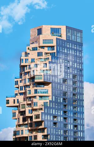 Netherlands, Amsterdam - April 7, 2024: Iconic residential towers known ...