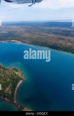Aerial photograph of Isle Royale National Park, Michigan, USA Stock ...