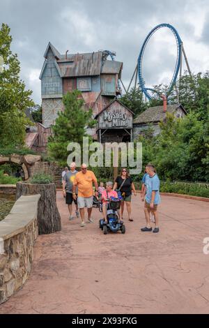 Guest ride a roller coaster in the How To Train Your Dragon – Isle Of ...