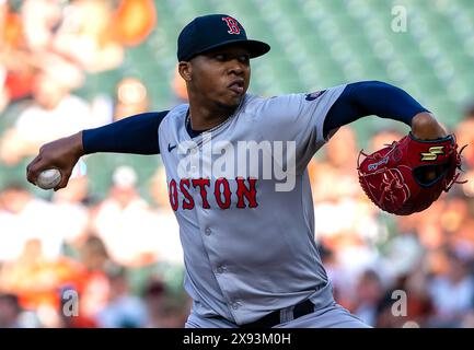Boston Red Sox pitcher Quinn Priester (68) during an MLB Spring ...