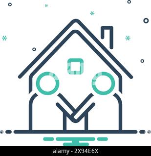 Icon for neighbor,vicinal Stock Vector Image & Art - Alamy