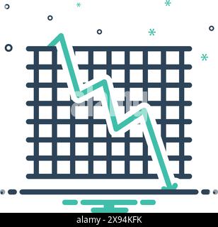 Icon for decline,downfall Stock Vector Image & Art - Alamy