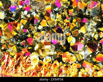 metallic rainbow crystal texture as nice background Stock Photo - Alamy