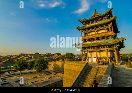 The historic old town of Pingyao (Ping Yao), UNESCO World Heritage Site ...