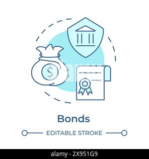 Asset allocation soft blue concept icon Stock Vector Image & Art - Alamy