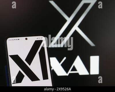 In this photo illustration, the xAI logo is seen displayed on a laptop ...