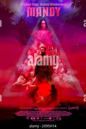Panos Cosmatos, Nicolas Cage and Linus Roache at the 'Mandy' Los ...