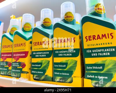 Bavaria, Germany - 23 May 2024: Plant soil or potting soil in the ...