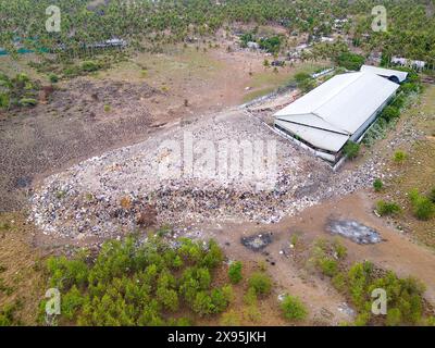 Open air garbage dump. Plastic pollution. Recycling junk. Consumerism ...