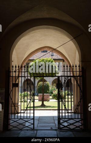 Historic palace known as Canonica at Novara, Piedmont, Italy Stock ...